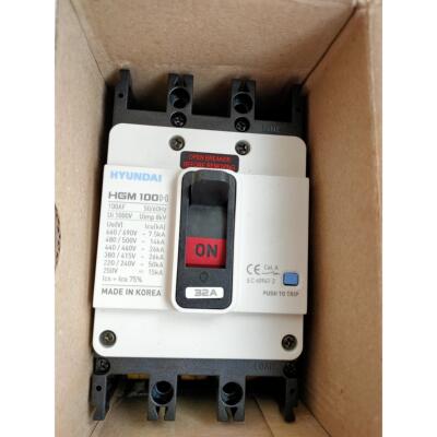 原装正品HYUNDAI代塑壳断路器 HGM现100 15HGM100H-HA100 3P