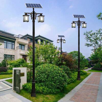 路灯eld太能超亮用大功率户阳外防水TAF新中式农村家花园别墅庭院