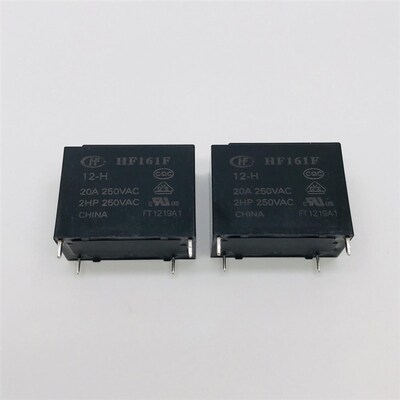 HF161F-12-H宏发继电器HF161F-012-H一组常开4脚20A250VAC线圈12V