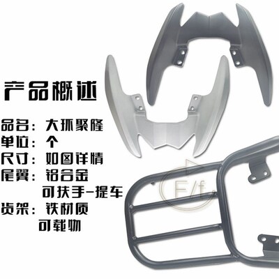 电动车摩托车电摩TTX大小聚龙隆巨龙后货架ttx后尾箱Y架后衣架尾