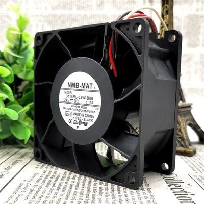 NMB-MAT 3115RL-05W-B86 24V DC 1.10A 8cm 8038 变频器 散热风扇