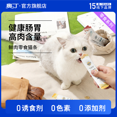 奥丁neo猫条零食幼猫成猫补充营养100支整箱猫咪补水猫湿粮罐头