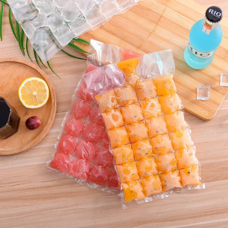 一次性制冰袋自封口冰格袋子用创意百香果食用制冰盒冻冰块模具
