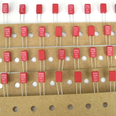 原装德国威玛WIMA0.068UF63V薄膜电容 脚距2.5mm 683补品电容