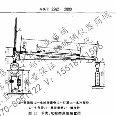 石油产品焦化轻油类产品馏程的测定GB/T 2282-2000酚类产品蒸馏