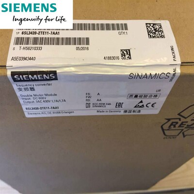 6SL3121-1TE15-0AA3S120单电机模块输入600VDC3AC400V,5A结构形式