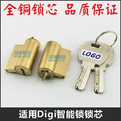 适用Digi第吉尔锁芯智能锁锁芯锁头指纹锁锁芯电子门锁芯技家锁业