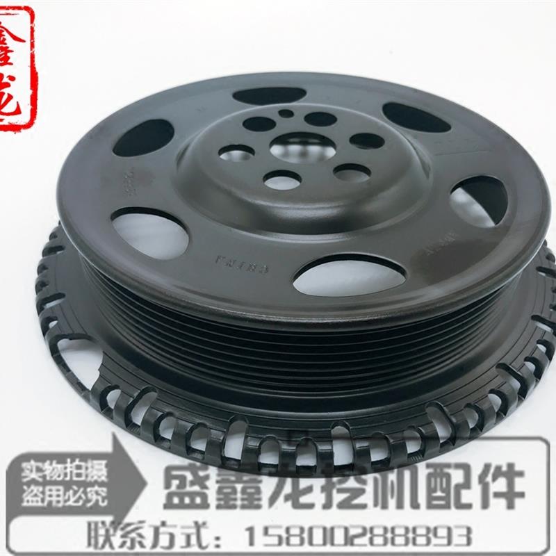 挖土机配件 适用于小松PC200/210/220/240-8引擎曲轴皮带轮风扇