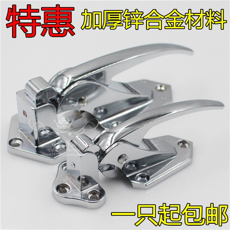 调式烘箱门锁 传递窗搭扣把手冷库门锁烘箱锁 可调拉手烤箱配件