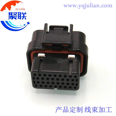 34孔 汽车改装电脑连接器 3槽油改气接插件 4-1437290-0配端子34P