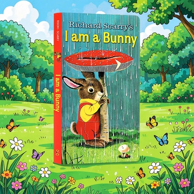 I Am a Bunny 我是一只兔子iamabunny系列 richard scarry 英文原版儿童 早教启蒙纸板书 金色斯凯瑞童书 感受四季变化 0-3岁
