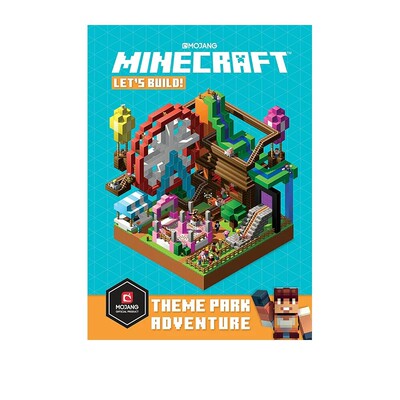 英文原版 Minecraft Let's Build! Theme Park Adventure 我的世界建筑 冒险主题 搭建一个属于自己的服务器主城！