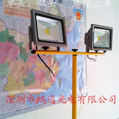 LED夜间施工照明灯 三脚架照明灯户外施工灯车载探照灯移动工作灯