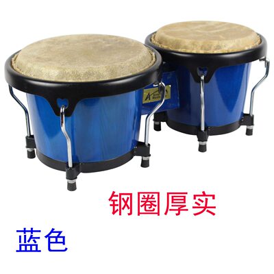 直销Crescent邦戈鼓BONGO手鼓非洲鼓6寸+7寸手鼓牛皮鼓面送电教材