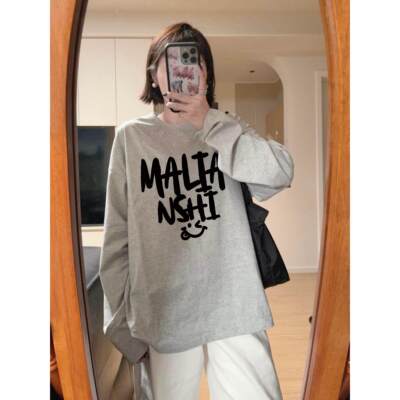 纯棉美式复古oversize正