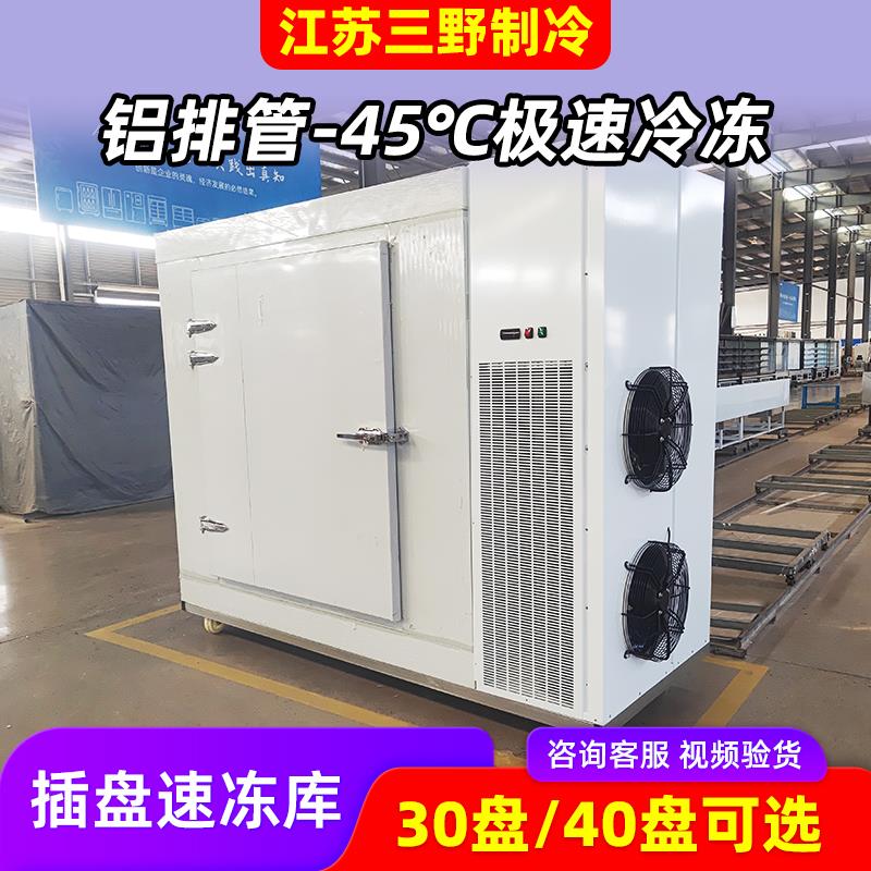 江苏三野饺子面团包子海鲜速冻急冻机商用大容量冷库速冻冰柜定制