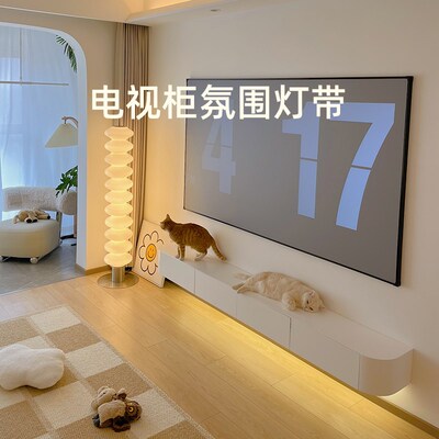 12V自粘COB灯带5mm低压LED柔性软装饰电视墙橱柜窗帘盒插电线性灯