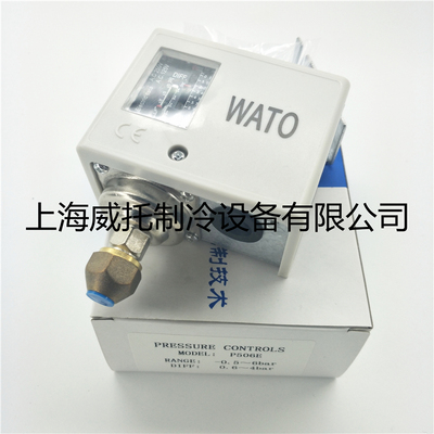 威托WATO压力控制器P506E单压6公斤 冷水机压力保护开关 P506E