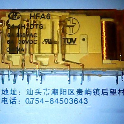 HFA6 24-4H2DTG(262)  宏发继电器 散新