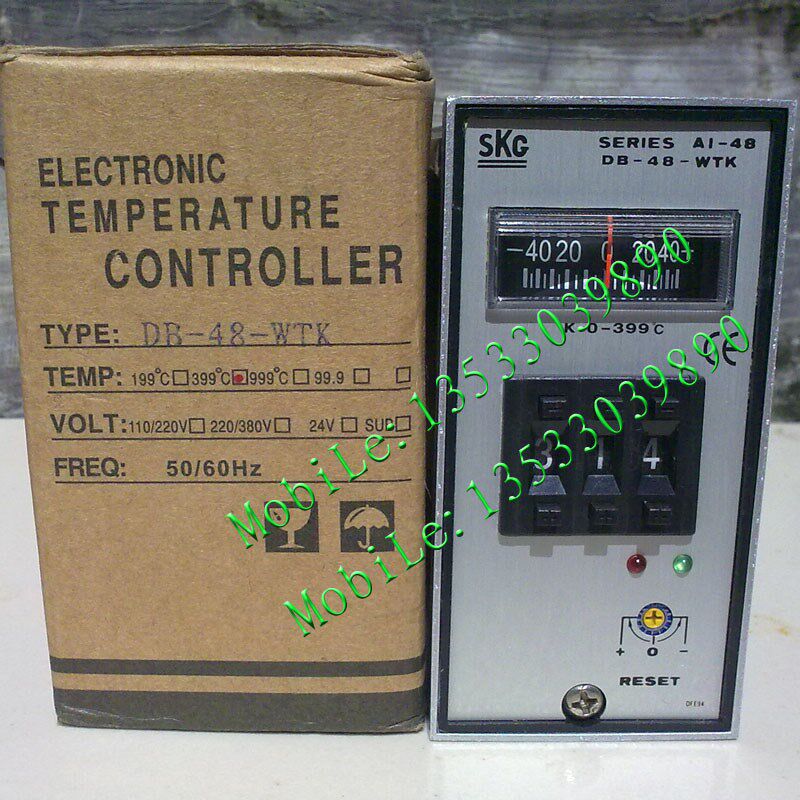 原装正品台湾SKG拨码表头 DB-48-WTK 铝壳 防震温控仪