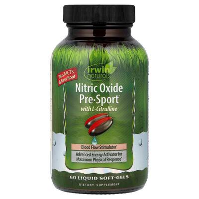 爱乐能,含 L-瓜氨酸的 Nitric Oxide Pre-Sport®，60 粒液体软胶