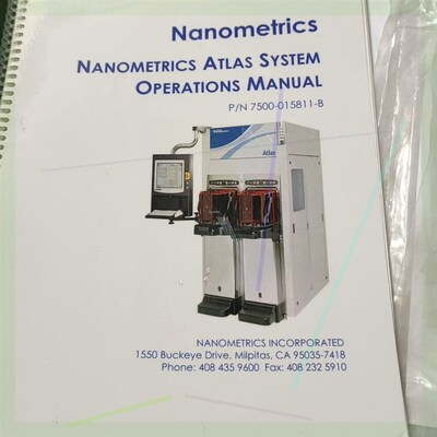 Nanometrics耐诺  纳米图谱系统操作7500-01