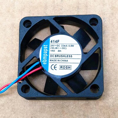全新ebmpapst 414F 4010 4CM厘米 DC24V 0.8W 双滚珠直流散热风扇