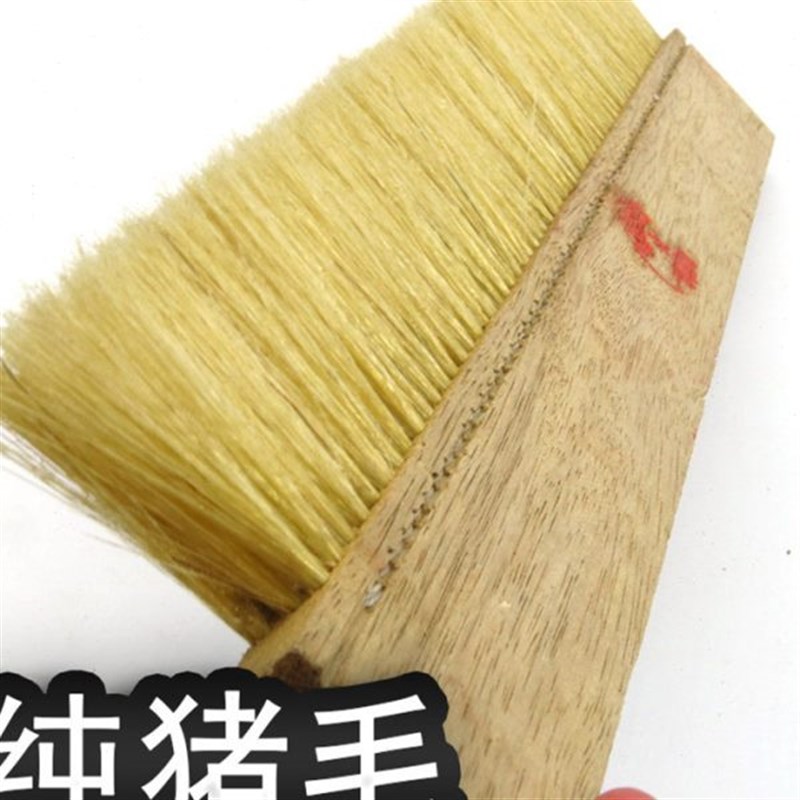猪毛大刷子 大毛刷子工业用猪 鬃刷子 大号 长柄 排刷 动物毛板刷