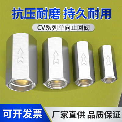 气管单向阀气体高压气阀止回阀止逆阀空压机排气阀CV-01/2/3/4分