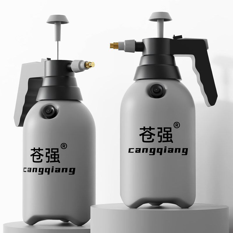 苍强灰色喷水壶浇花家用园艺植物气压式喷洒消毒浇水壶洒水壶加厚