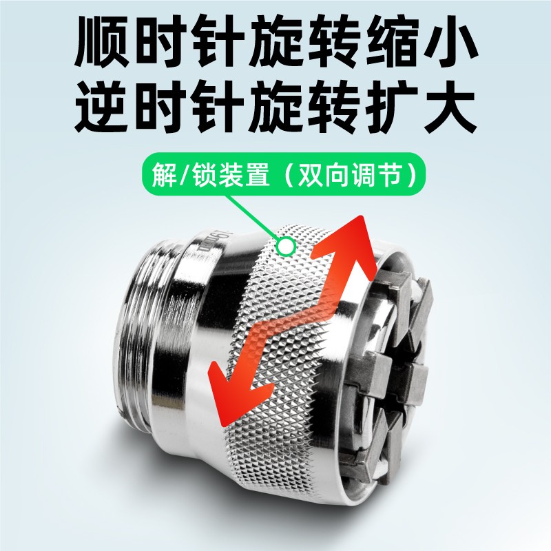 万能套筒头扳手套装手动万能螺丝套筒多功能魔术套筒万用维修工具