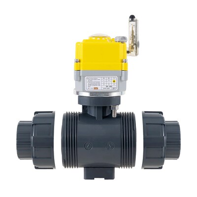 电动PVC球阀智能电动阀 手机APP远程控制 Smart electric valve