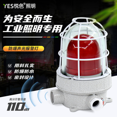 0BJ防爆型声光报警器220224V1VV防爆警示灯LED信号灯11BdB 警报灯