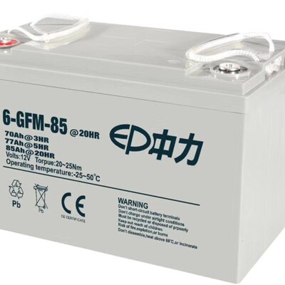 中力叉车配件6-G刚M-85AH电瓶65A小金F电瓶叉2电瓶1车V胶体电池