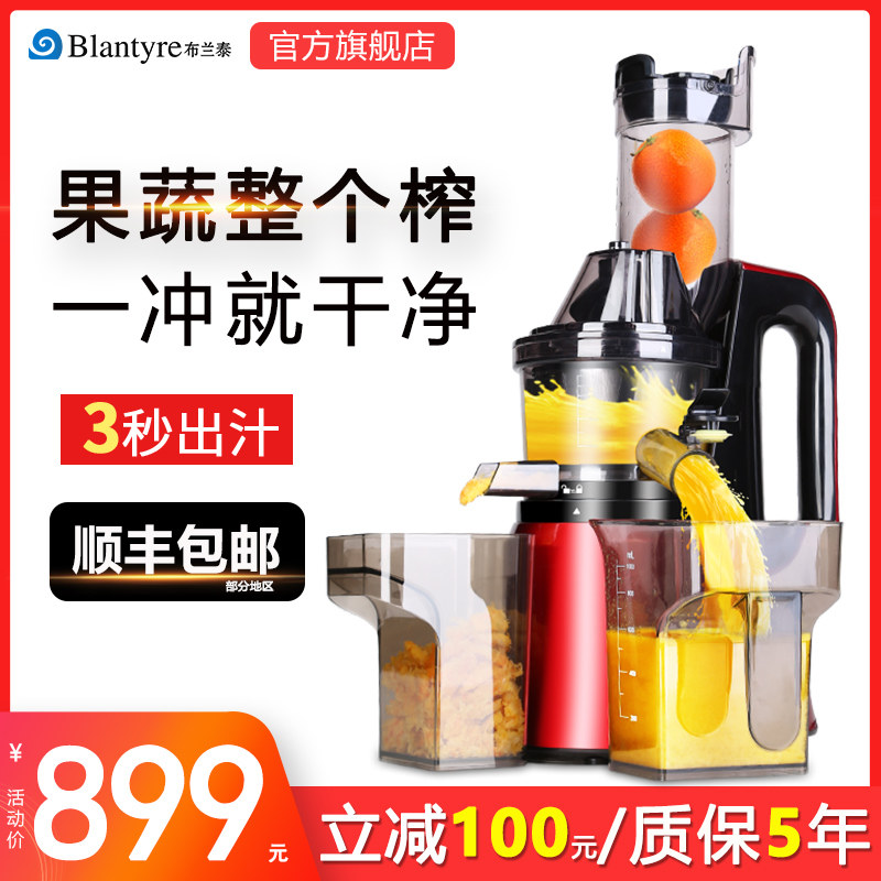 布多泰大口径原汁机家用全自动榨汁机功用渣汁分离兰商能水果汁机