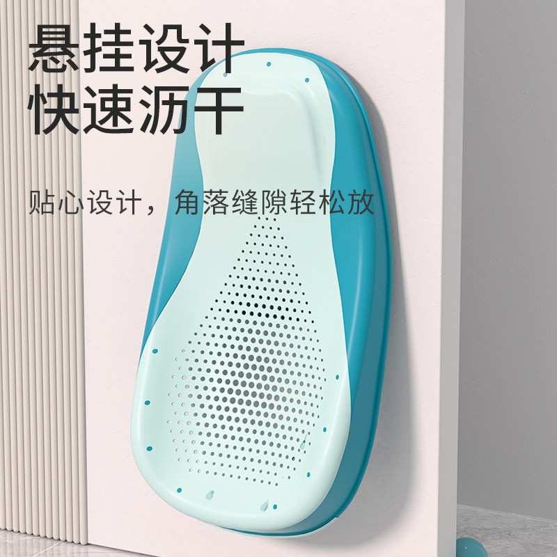 婴儿洗澡浴架宝宝浴盆浴床可坐躺托防滑垫新生儿浴网通用洗澡神器