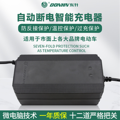 东升电动车电瓶通充电器48V12AH48V2VAH60V20车用智能36V72012V