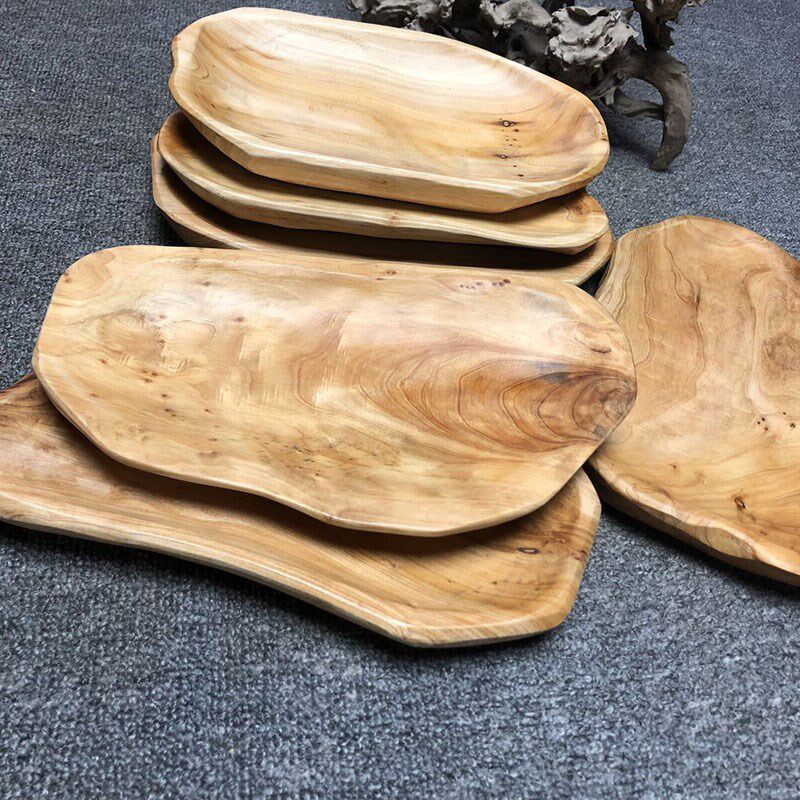 天然实木果盘木质果篮零食根雕水果盘坚果干果盘收纳果蓝收纳果盆