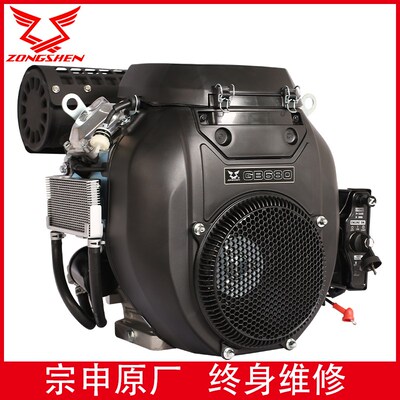宗申GB1000双缸汽油抽沙清洗发动机静音2V80F24/37/27/999匹马力