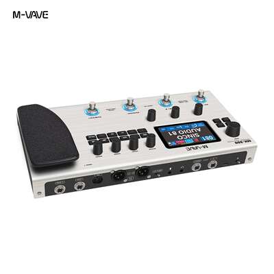 M-VAVE电吉他贝斯多功能综合效果器 鼓机乐句循环IR效果器 MK-300