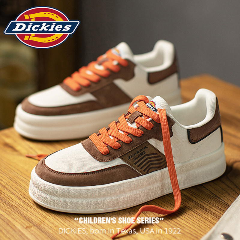Dickies男鞋2026新款夏季透气帆布板鞋男运动休闲潮牌厚底增高鞋