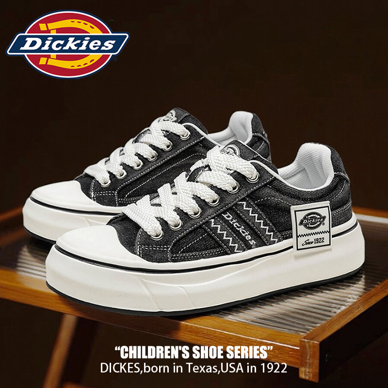 Dickies男鞋夏季透气运动休闲设计小众帆布板鞋百搭软底增高布鞋