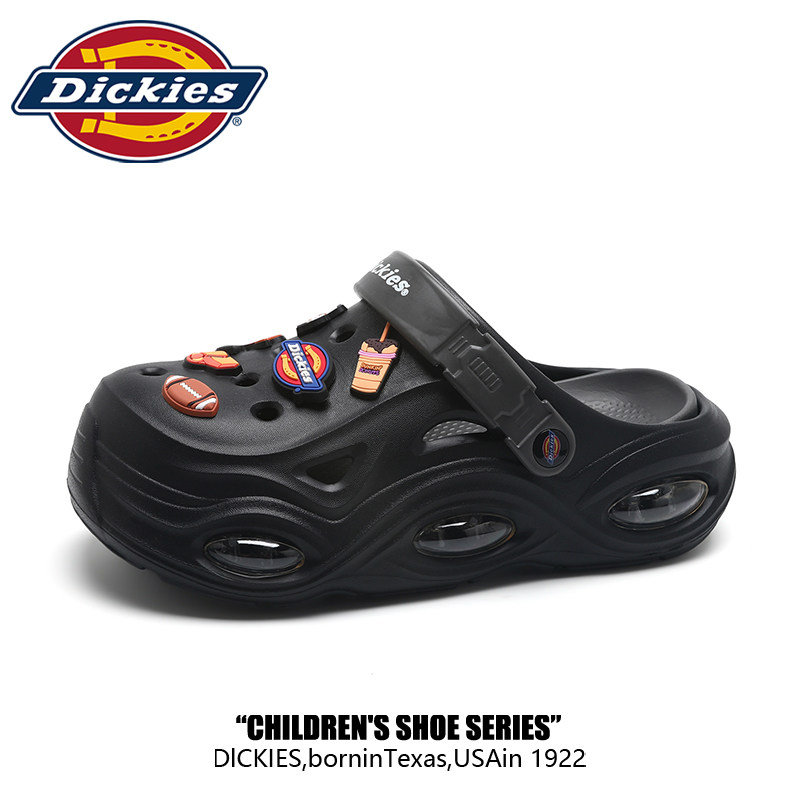 Dickies洞洞鞋男款2026新款夏季外穿防滑沙滩凉鞋男两用包头拖鞋