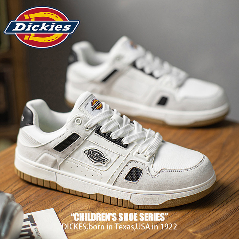 Dickies男鞋夏季透气网面运动休闲板鞋潮牌轻奢百搭时尚小白潮鞋