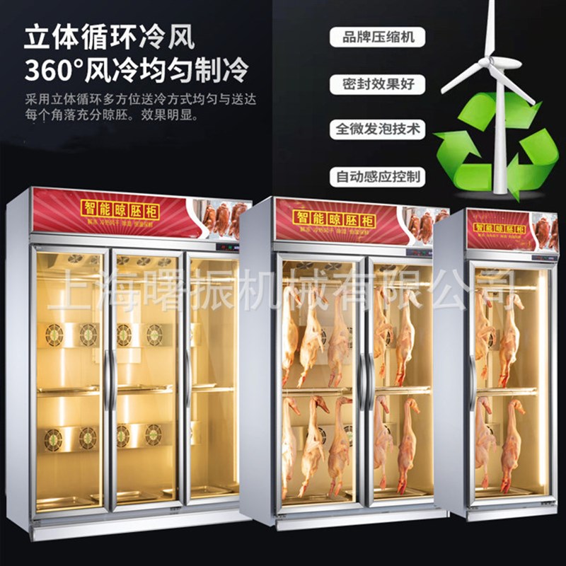 晾胚柜 商用挂鸡鸭挂肉晾烧鹅晾鸭柜 风冷N风干保鲜柜餐厅展示柜