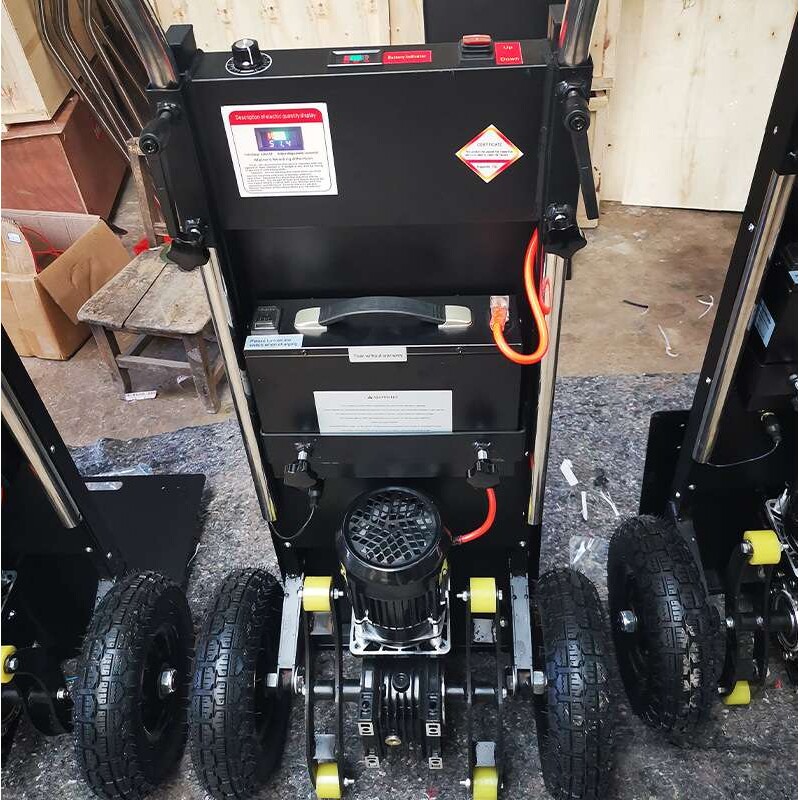 电动爬楼机履带式折叠搬运车桶装水平板手推车载重车工具车便携