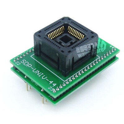 PLCC44转DIP44 编程座 引脚间距1.27mm测试座 IC120-0444Z-306带