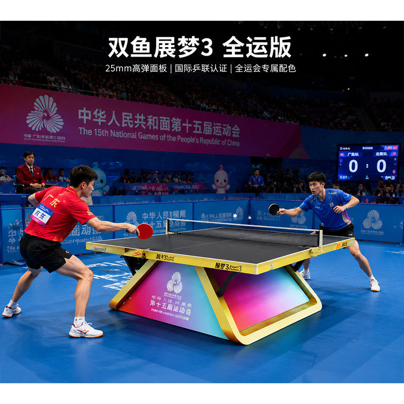 双鱼正品全运展梦3乒乓比赛室内国际大赛标准专业ITTF认证球台