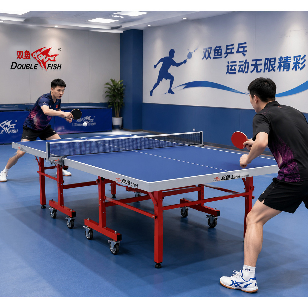 双鱼603专业乒乓球台赛事级台面防滑耐磨俱乐部训练/学校体育首选