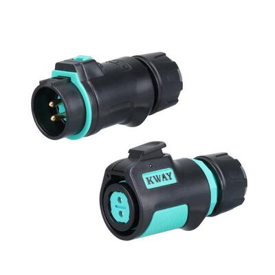 K20防水航空插头 KWAY LED讯号接头 多芯快速公母插头 航空级LED